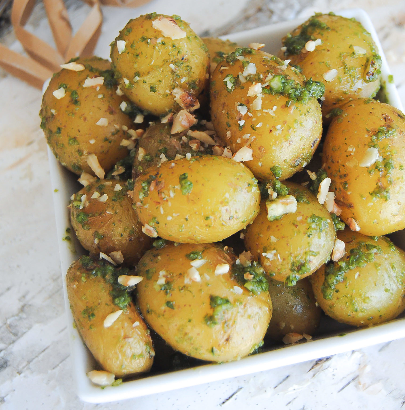 Roasted Potatoes With Pesto and Walnuts - EarthFresh Recipe