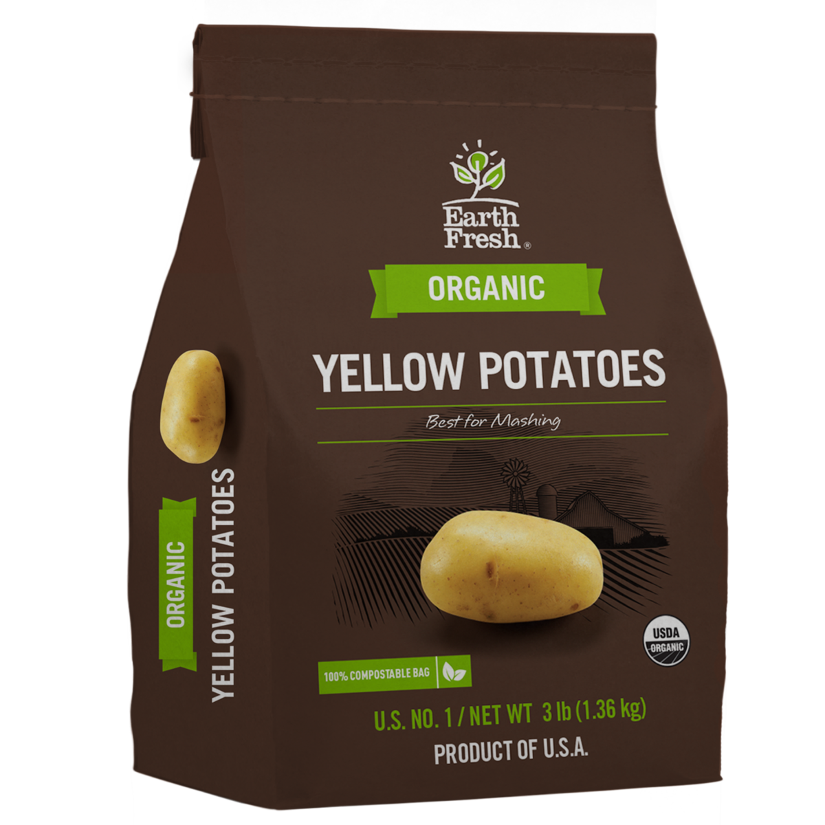 Yellow Organic Potatoes - EarthFresh